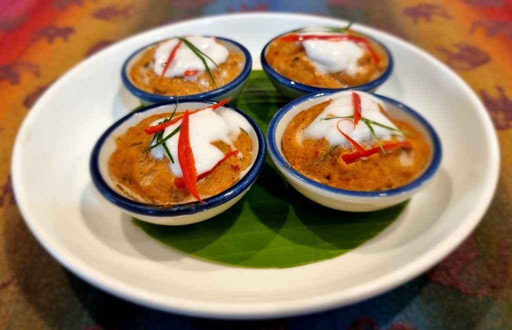 Thai Curry Fish Custard - My Thai Cooking